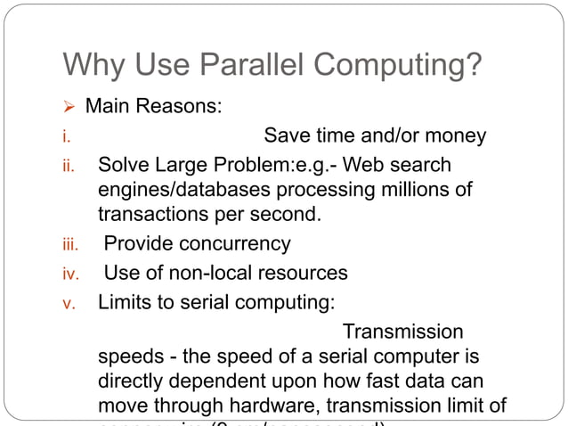 Parallel computing and its applications | PPTX