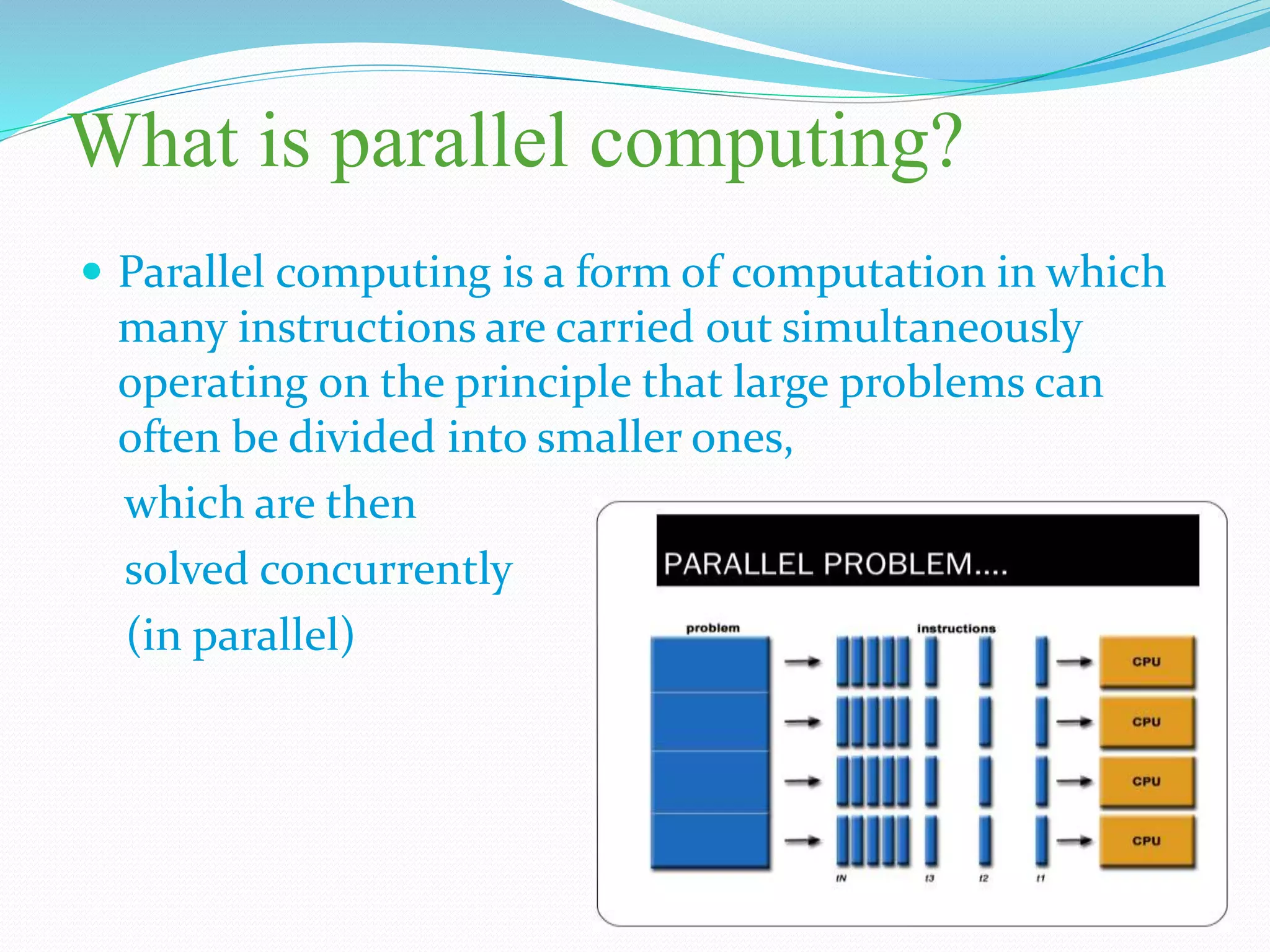 Parallel computing in india | PPTX