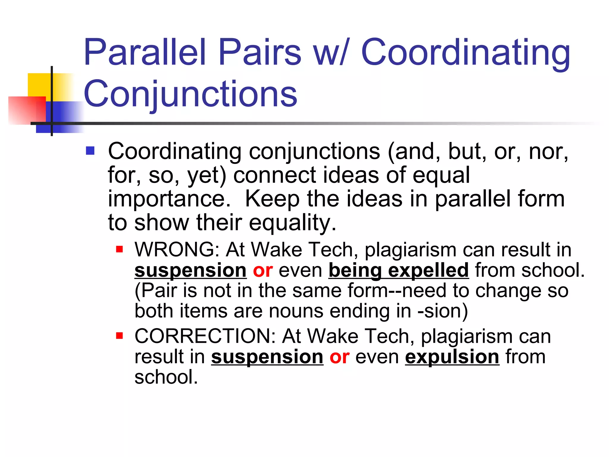 Parallel constr notes powerpoint | PPT