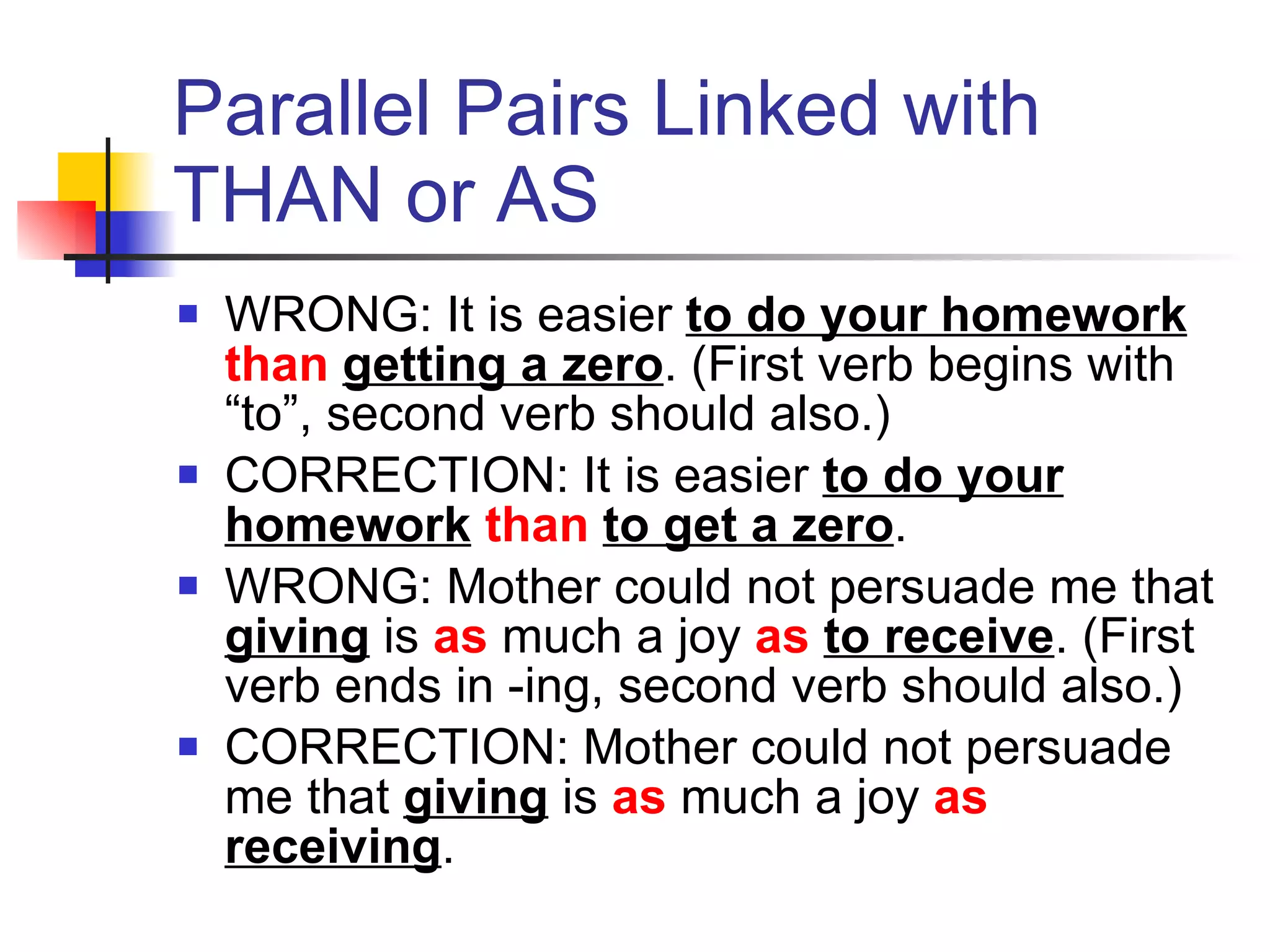 Parallel constr notes powerpoint | PPT
