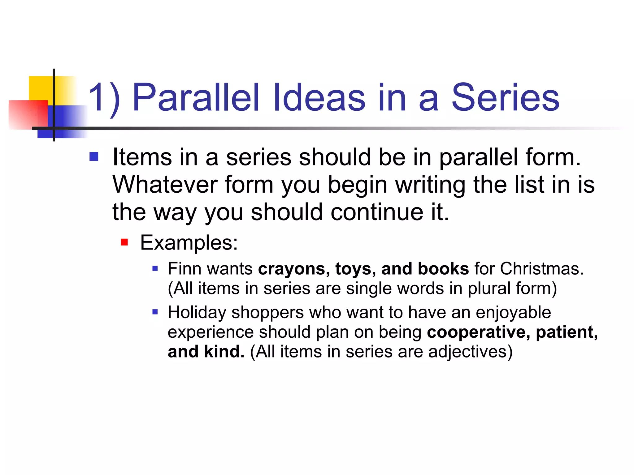 Parallel constr notes powerpoint | PPT