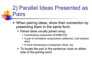 Parallel constr notes powerpoint | PPT