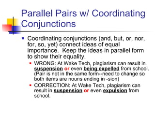 Parallel constr notes powerpoint | PPT