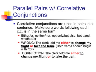 Parallel constr notes powerpoint | PPT
