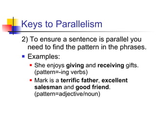 Parallel constr notes powerpoint | PPT