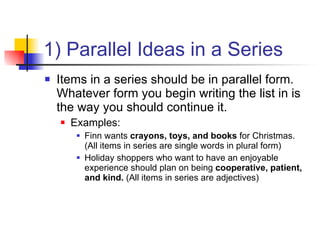 Parallel constr notes powerpoint | PPT