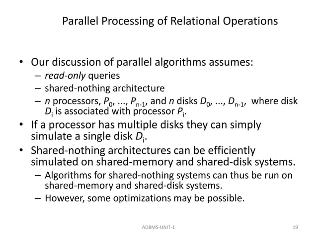 Parallel databases | PPTX