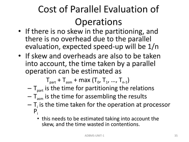 Parallel databases | PPTX