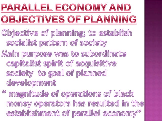 Parallel economy (economicz) | PPTX | Business Accounting & Finance ...