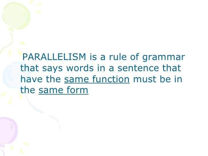 Parallel forms 21st sept.