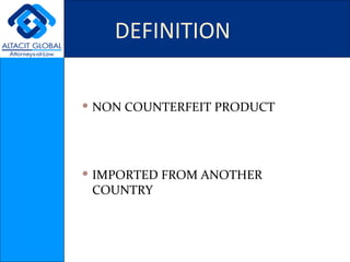 Parallel imports | PPT