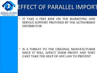 Parallel imports | PPT