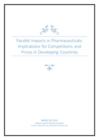 Parallel imports in the public health sector | DOCX