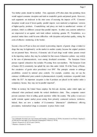 Parallel imports in the public health sector | DOCX