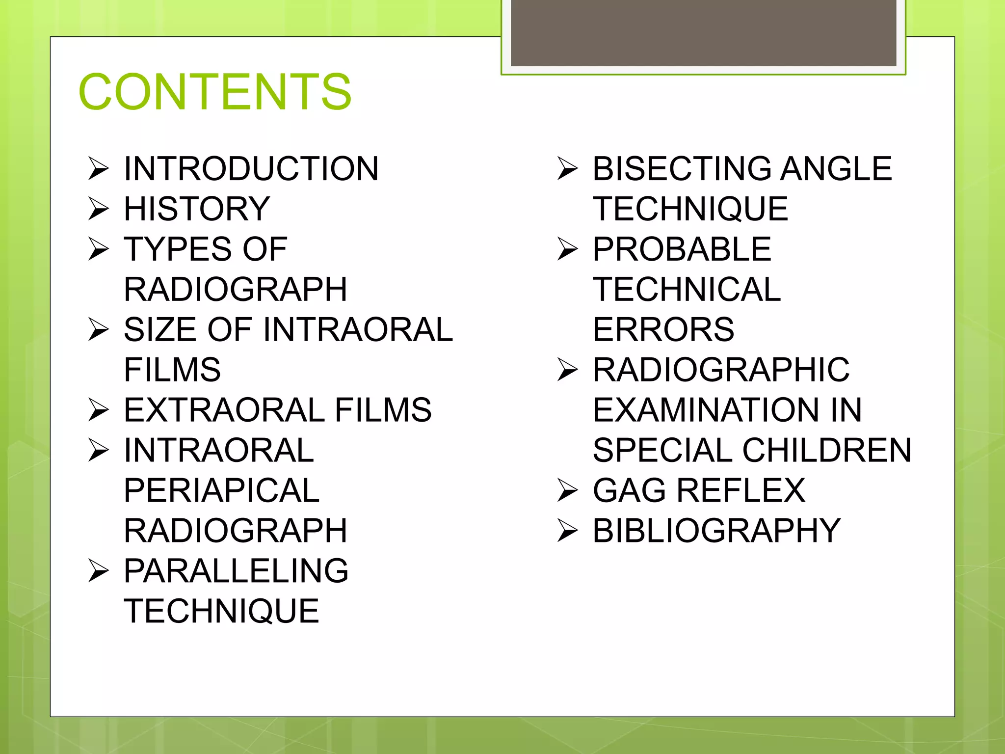 Paralleling and bisecting radiographic techniques | PPTX