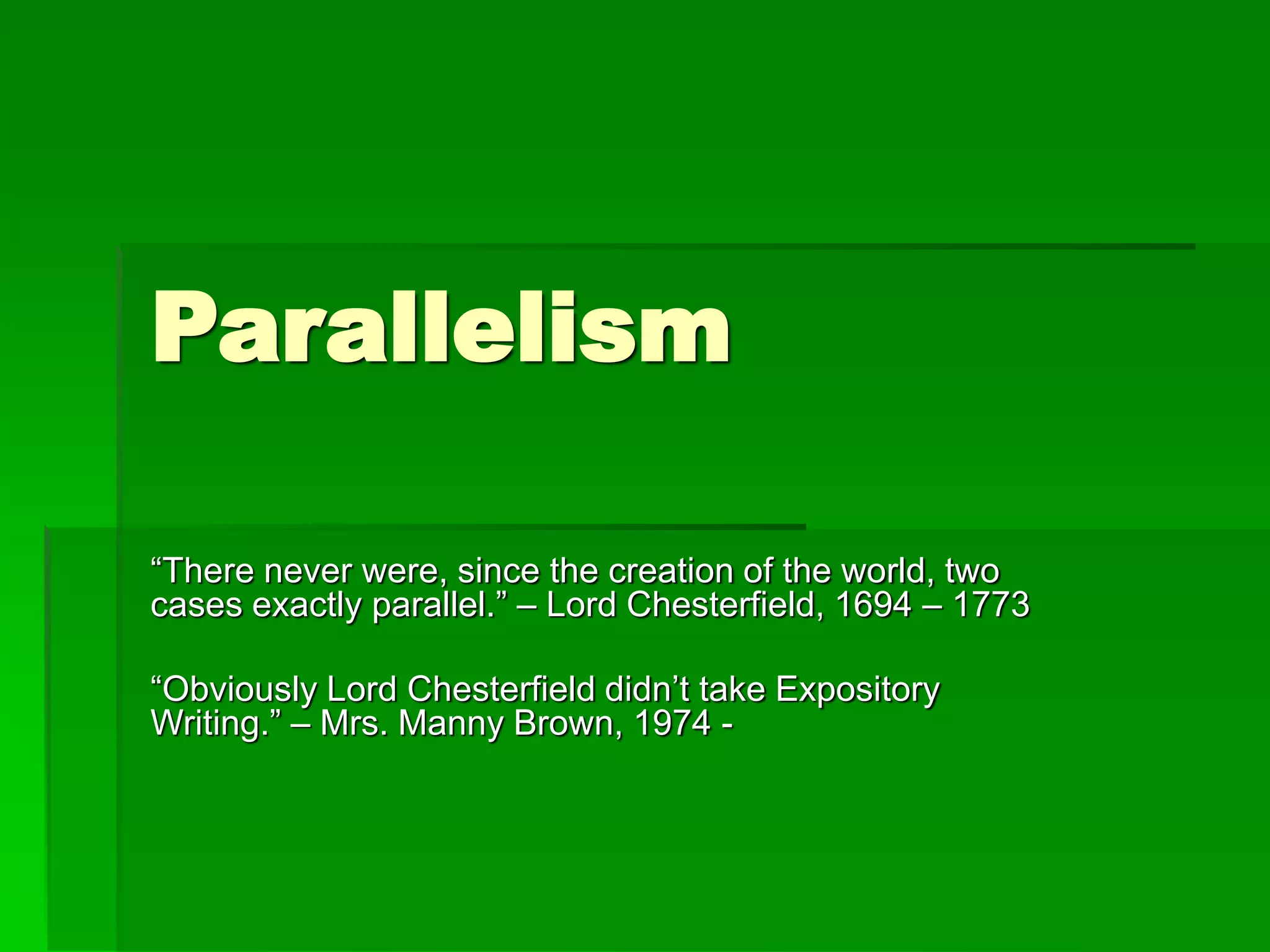 parallelism.ppt