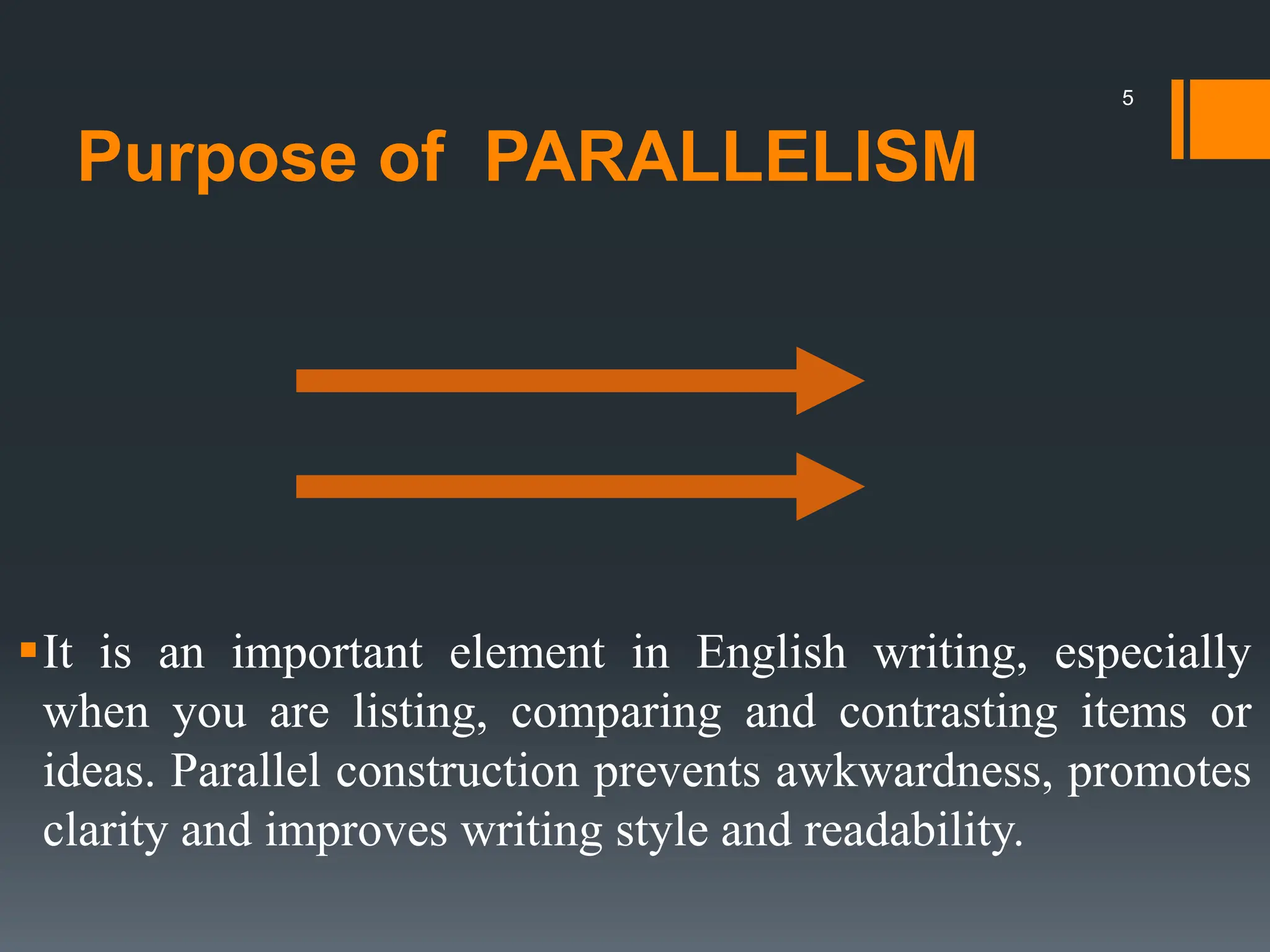 Parallelism In English Grammer Important Pptx Ppt