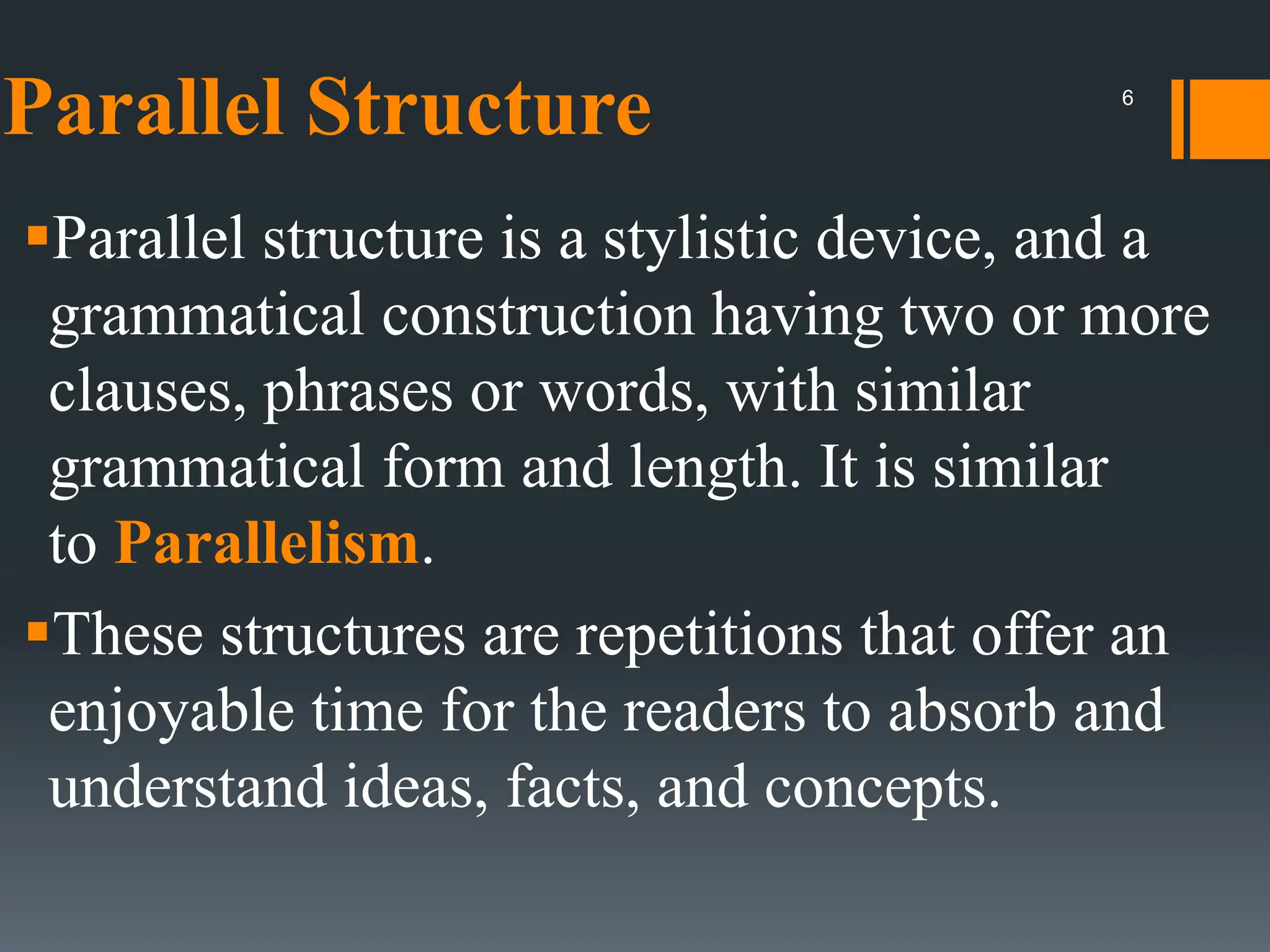 Parallelism in English grammer important pptx | PPT