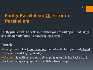 Parallelism in English grammer important pptx | PPT