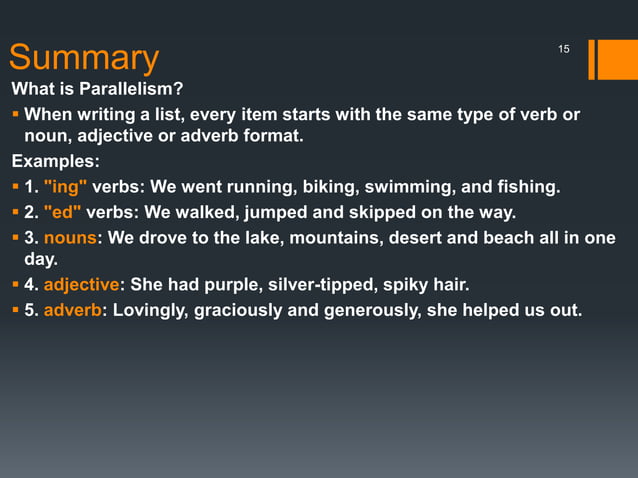 Parallelism in English grammer important pptx | PPT