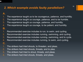 Parallelism in English grammer important pptx | PPT