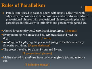 Parallelism in English grammer important pptx | PPT