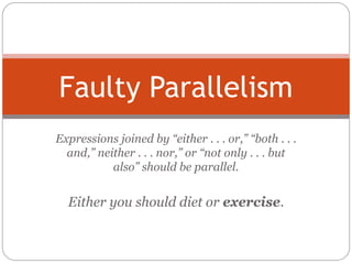 Mastering Parallelism: Enhancing Sentence Clarity and Balance in ...