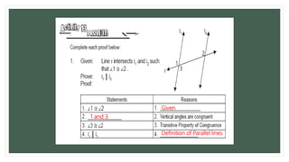 Parallelism and perpendicularity | PPTX