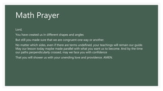 Parallelism and perpendicularity | PPTX