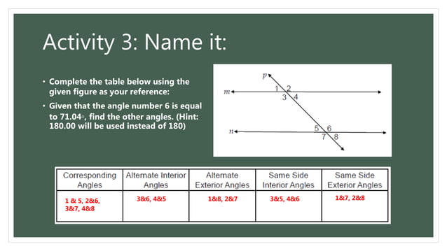 Parallelism and perpendicularity | PPTX