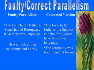 Parallelism copy | PPT