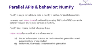 Parallelism in a NumPy-based program | PPT