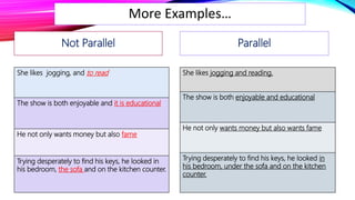 Parallelism (in grammar) | PPTX