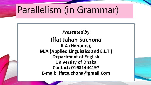 Parallelism (in grammar)