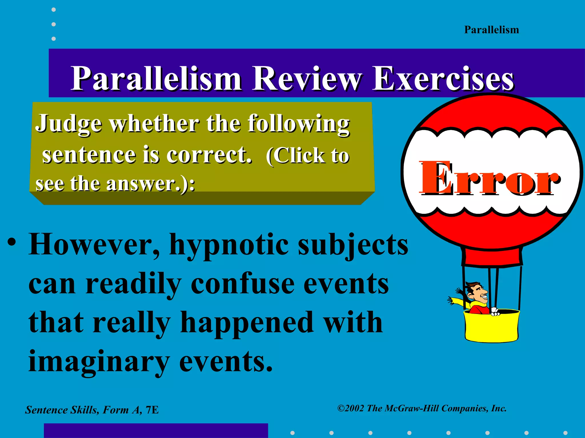 Parallelism ppt | PPT