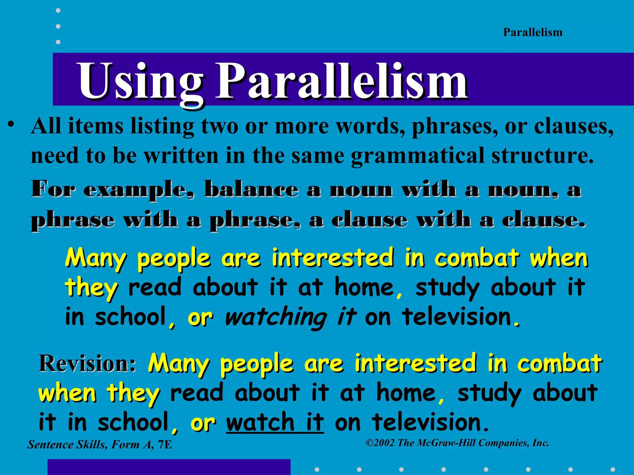 Parallelism ppt | PPT