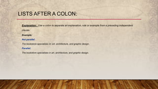 Parallelism ppt (1) | PPTX