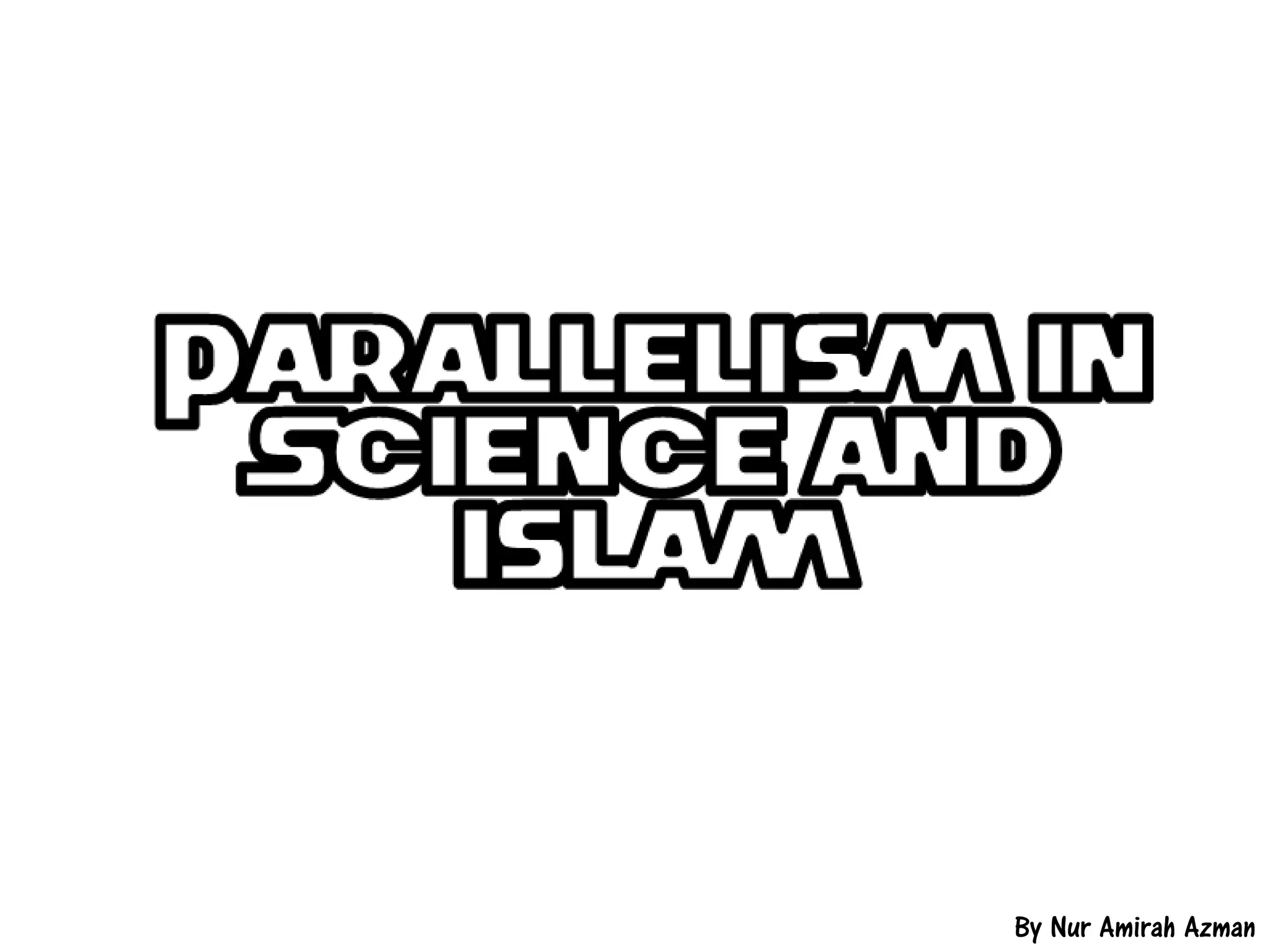 Parallelism in Science and Islam | PDF