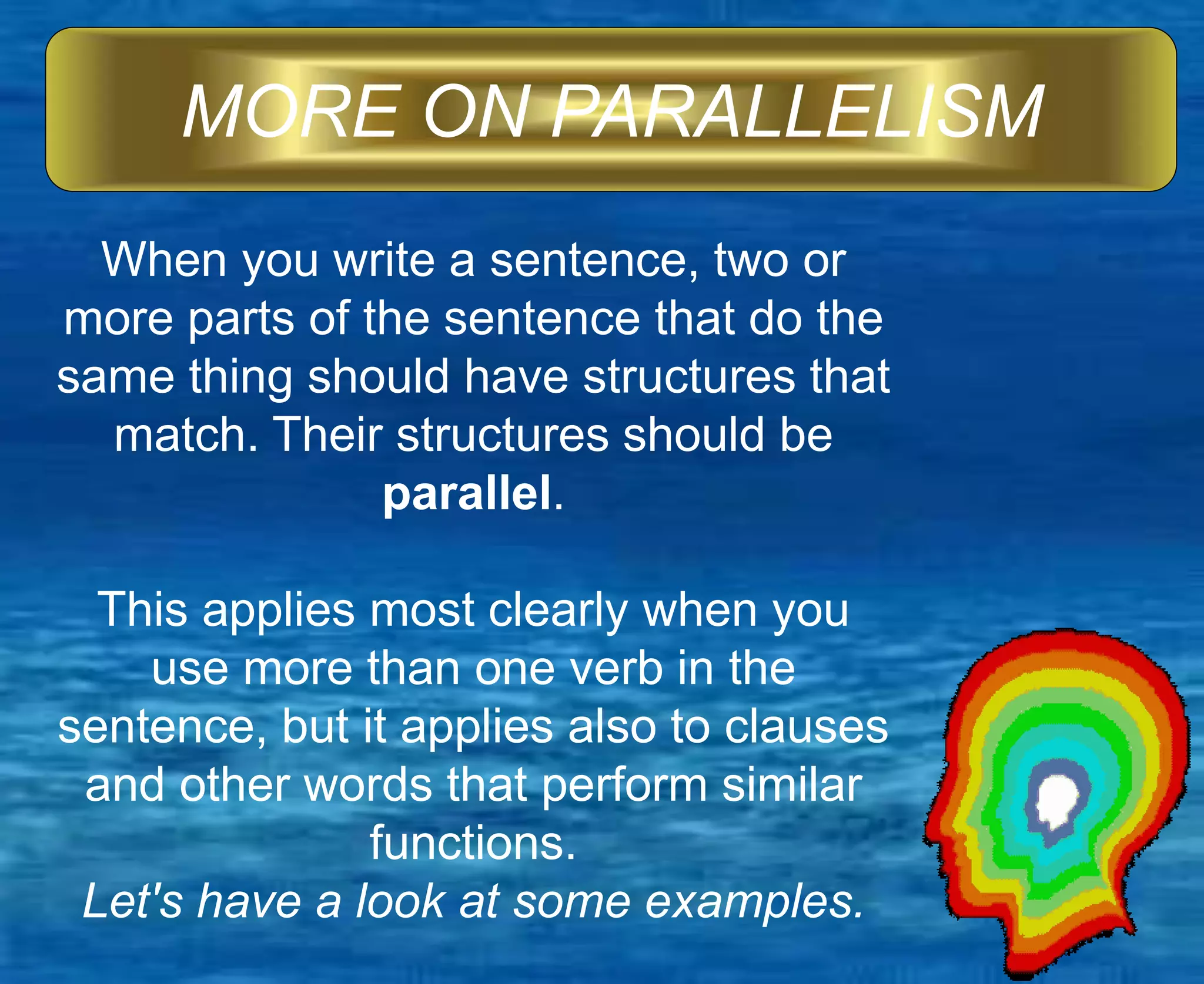 Parallelisms in sentences | PPTX