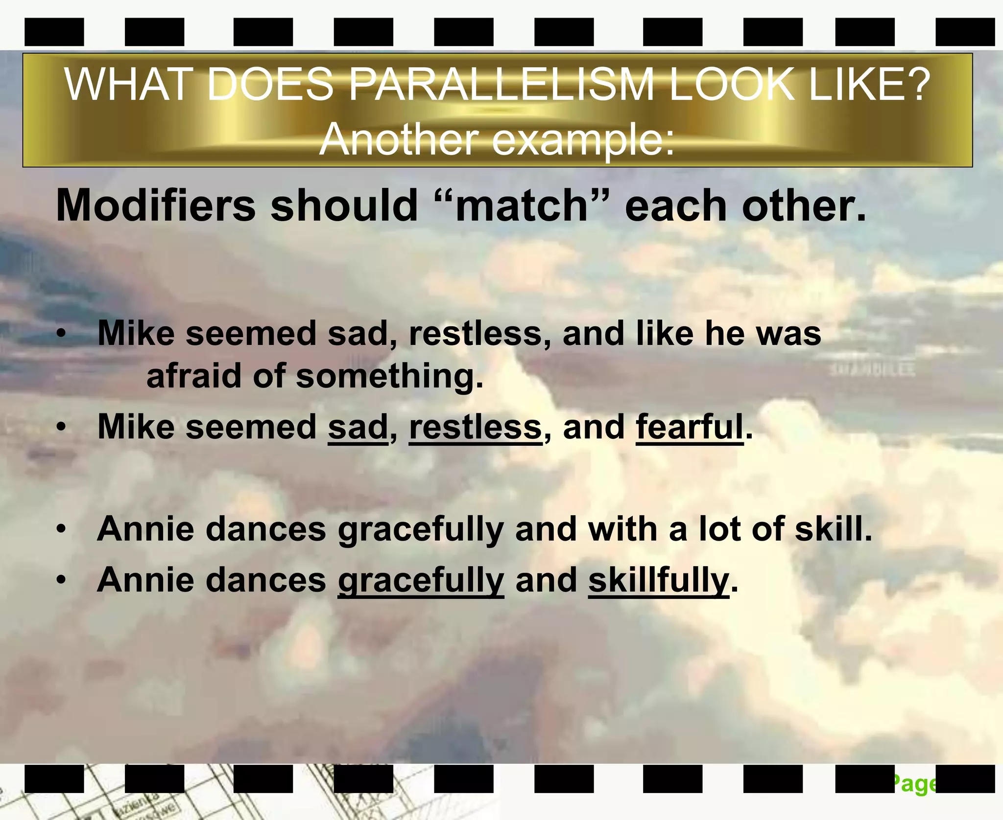 Parallelisms in sentences | PPTX