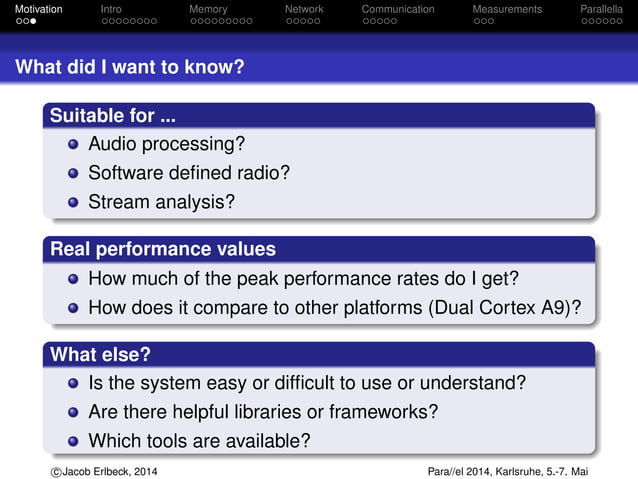 Parallella: Embedded HPC For Everybody | PPT
