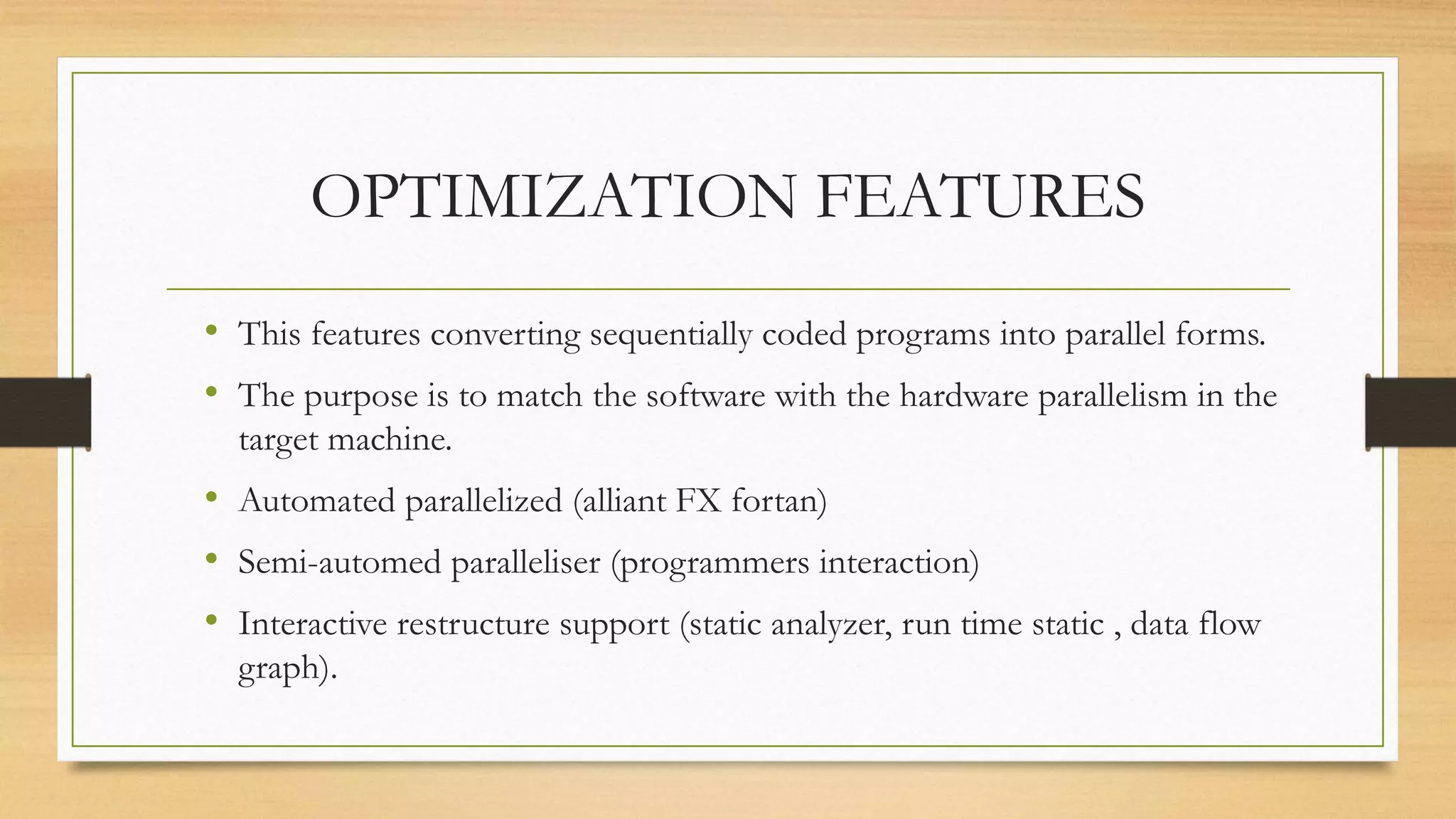 Parallel language and compiler | PPT