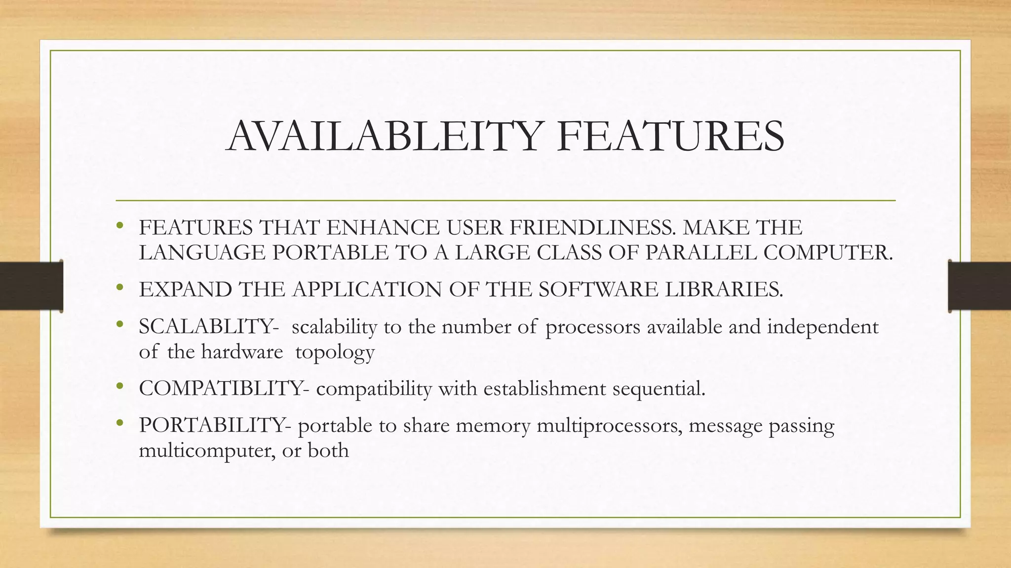 Parallel language and compiler | PPT