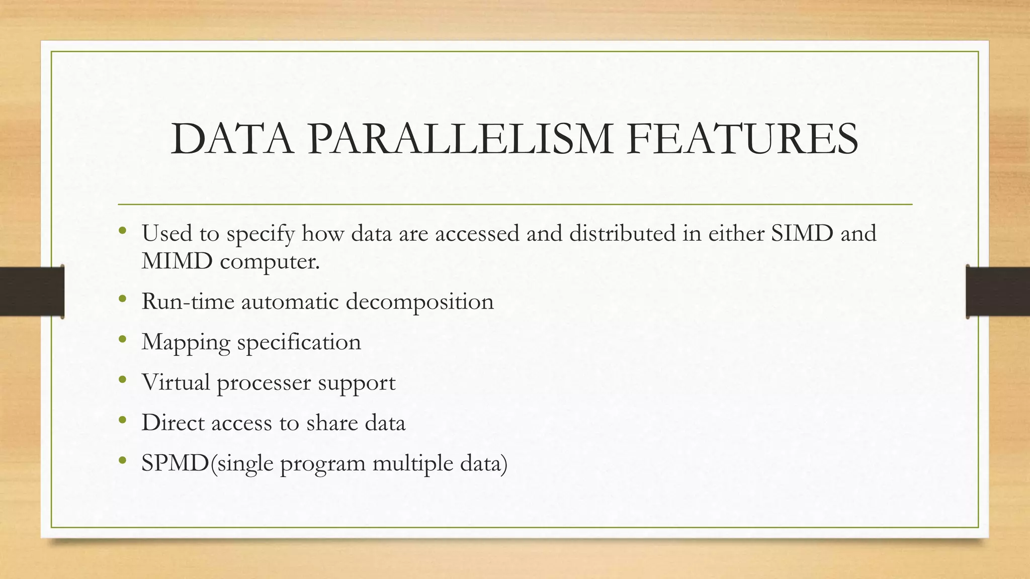 Parallel language and compiler | PPT