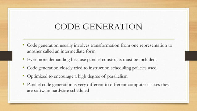 Parallel language and compiler | PPT