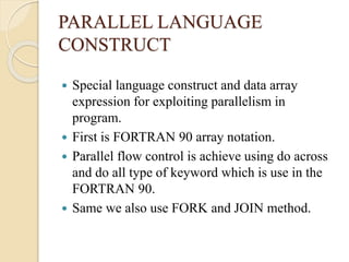 Parallel language & compilers | PPTX