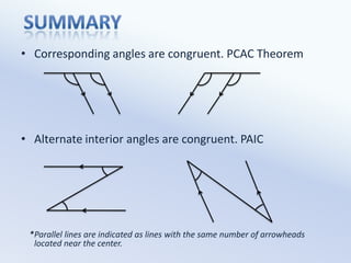 Parallel Line Properties | PPTX