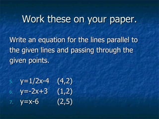 Parallel Lines | PPT