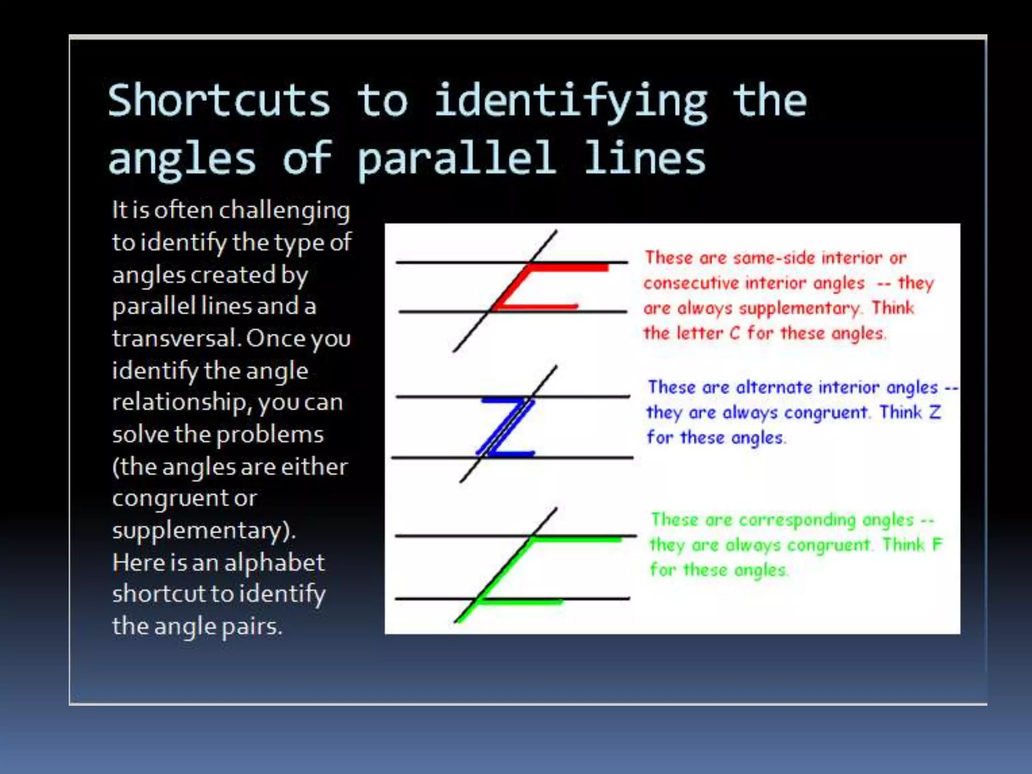 Parallel lines and angle pairs | PPTX