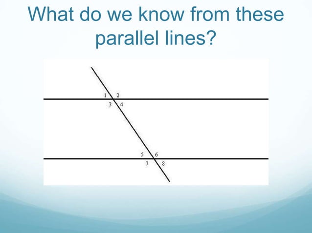 Parallel Lines Angles | PPTX | Physics | Science